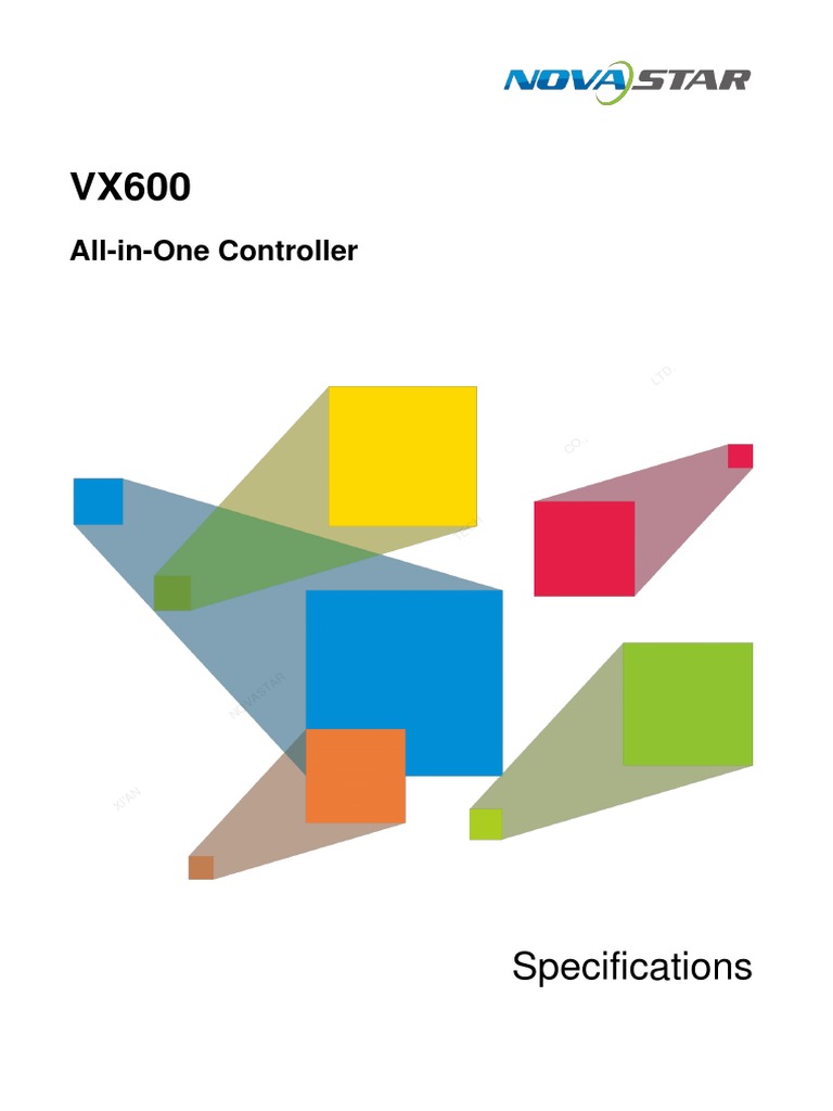 VX600 All-in-One Controller Specifications-V1.2.1-1 | PDF | Hdmi ...