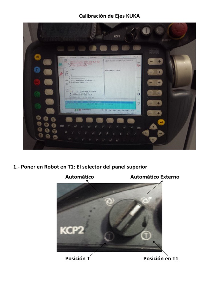 Calibración de Ejes KUKA | PDF | Eje | Medición