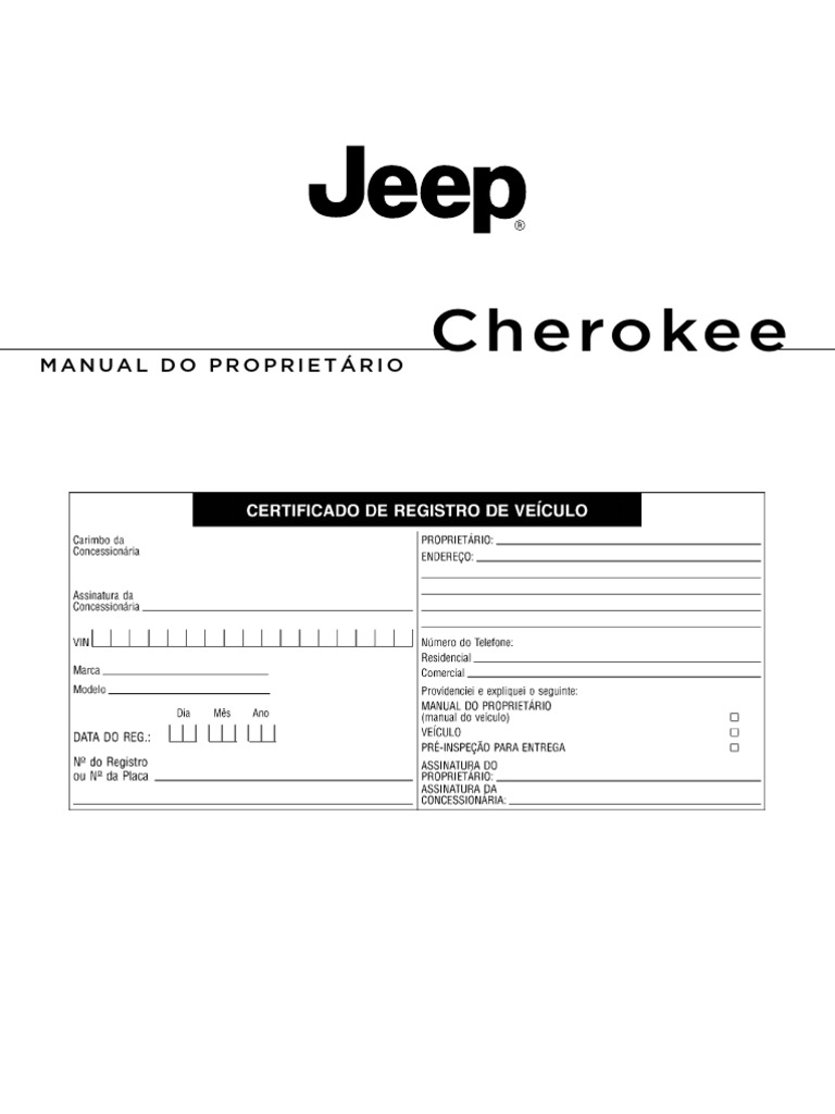 Jeep Cherokee | PDF | Carro | Motores