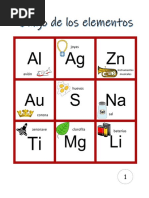 Memorama Elementos | PDF