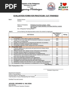 OJT-Evaluation Form AMA | PDF | Employment | Applied Psychology