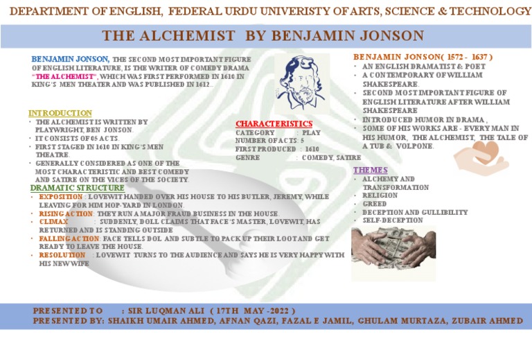 Alchemist by Ben Johnson | PDF | Ben Jonson | Performing Arts