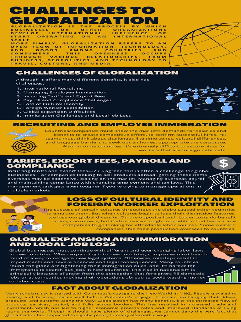 Challenges To Globalization | PDF | Globalization | Immigration