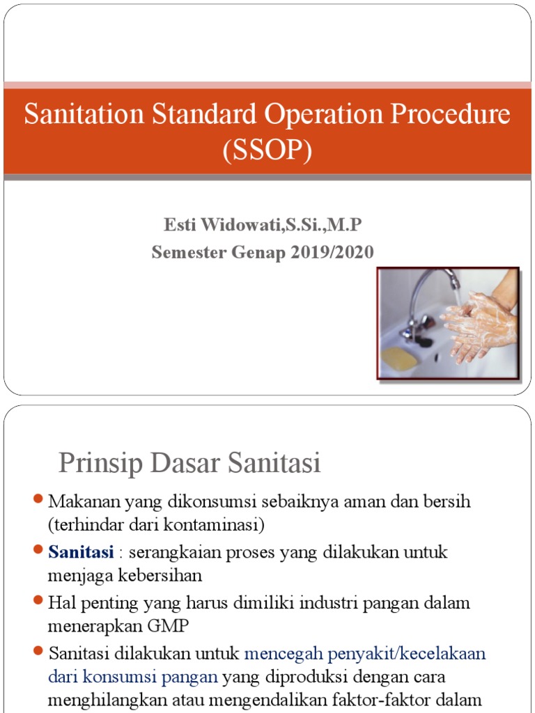 SSOP | PDF | Kesehatan Holistik | Sains & Matematika