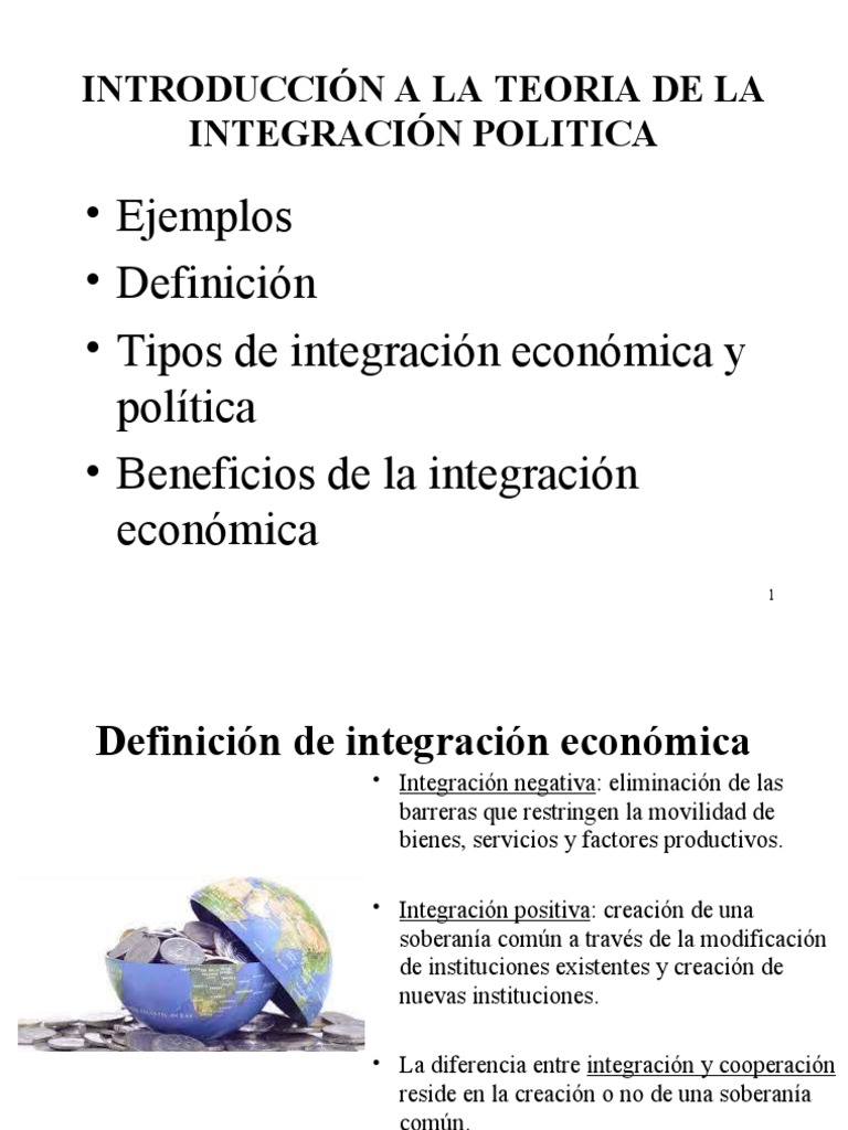 Introduccion A La Integracion Politica | PDF | Integración económica ...