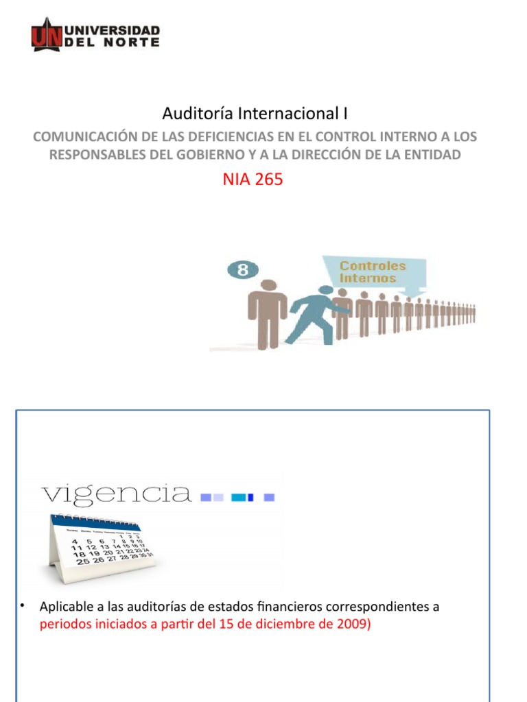 NIA 265 y 300 ABRIL | PDF | Planificación | Auditoría