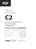 Certificat de Nivell de Suficiència de Català (C1) : Model D'examen | PDF