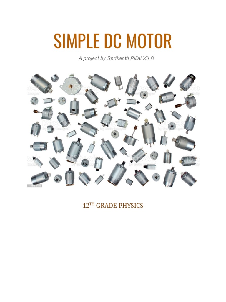 Physics Project | PDF | Electric Motor | Force