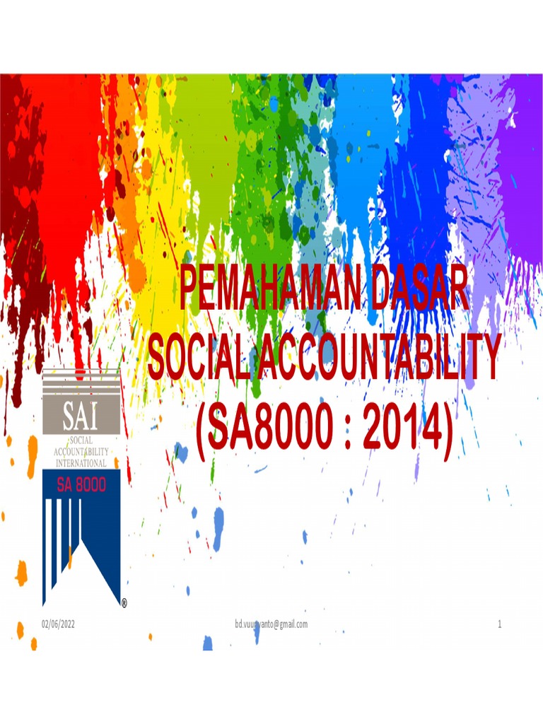 Pemahaman Dasar Sa8000 | PDF