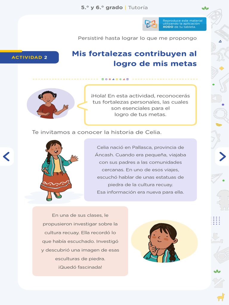 Aec1 Primaria 5y6 Experienciadeaprendizaje1 Tutoria Actividad 2 Mis ...