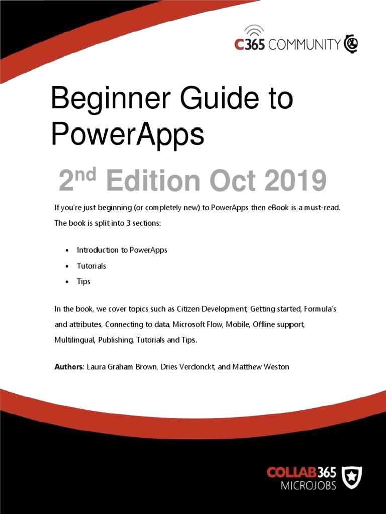 Beginners Guide To Powerapps Ebook V2 Download Free Pdf Microsoft