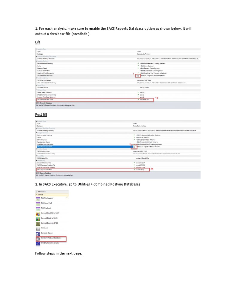 SACS Combined Postvue Database | PDF