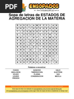 Sopa de Letras de La Fotosíntesis - 76 | PDF