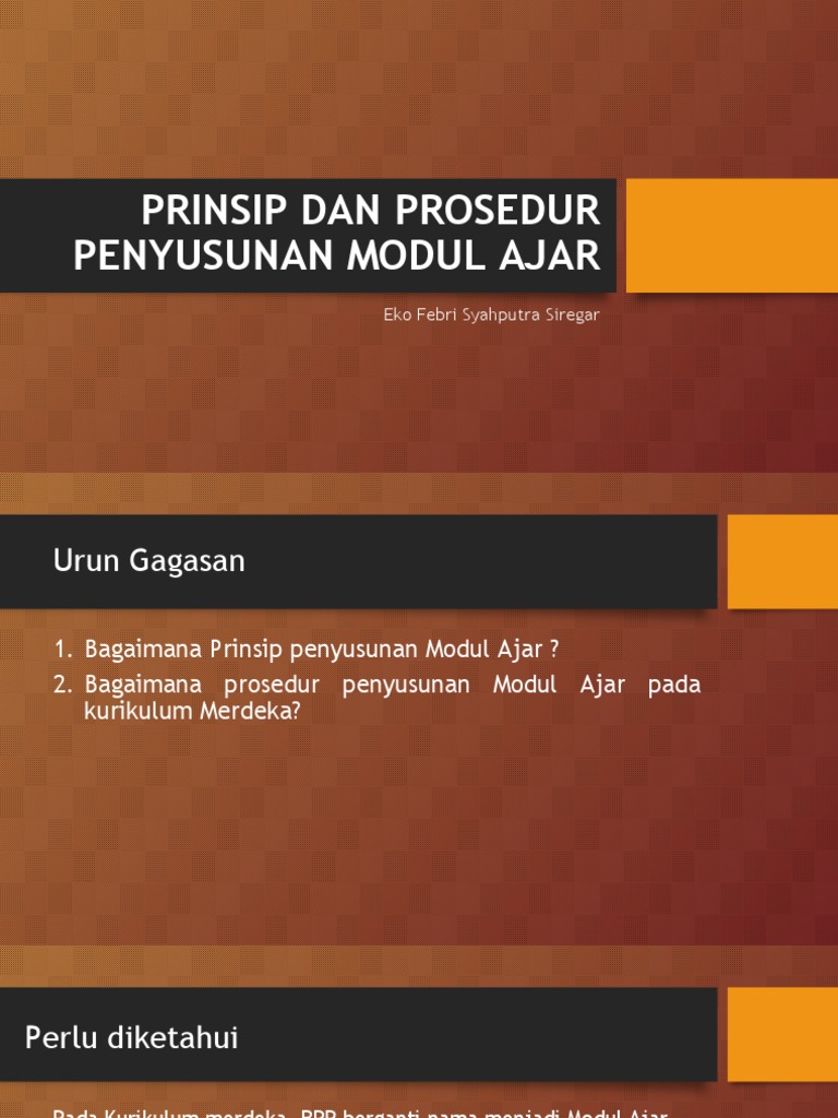 Prinsip Pengembangan Modul Ajar | PDF