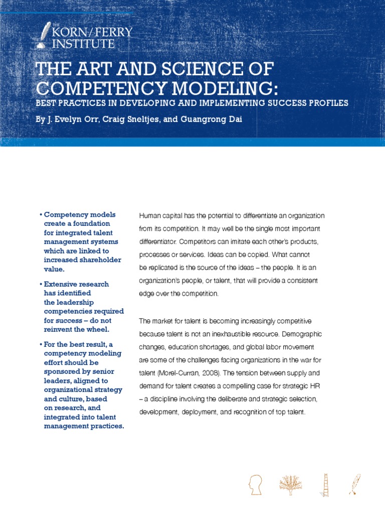 The Art and Science of Competency Modeling | PDF | Competence (Human ...