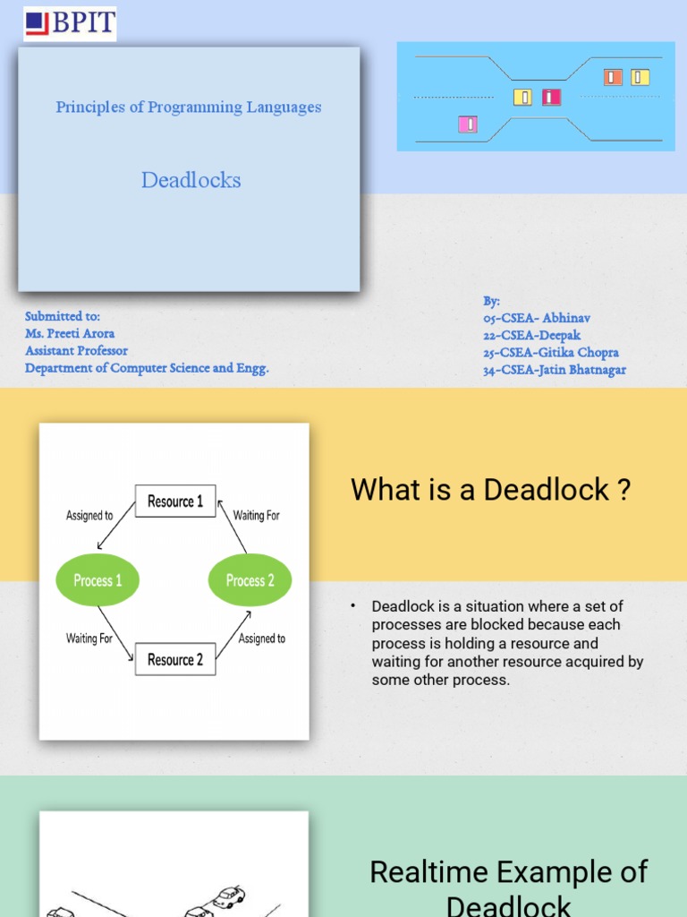 Deadlocks: Principles of Programming Languages | PDF | Information Technology | Concurrent Computing