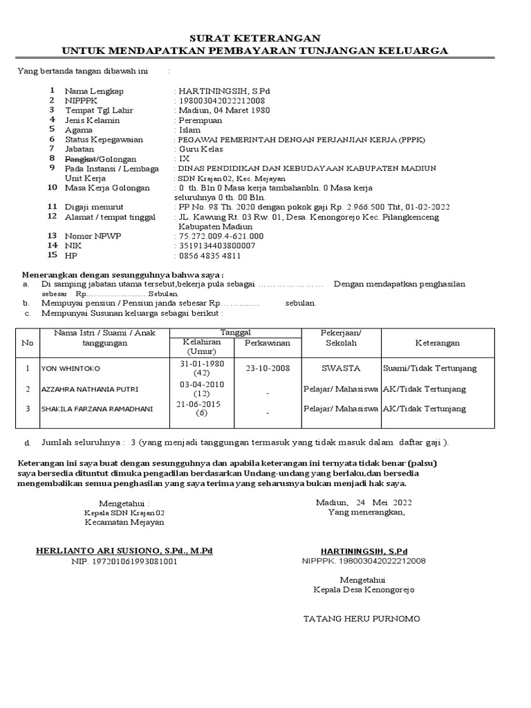 Contoh Model C | PDF