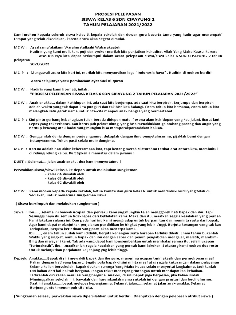 Prosesi Pelepasan | PDF