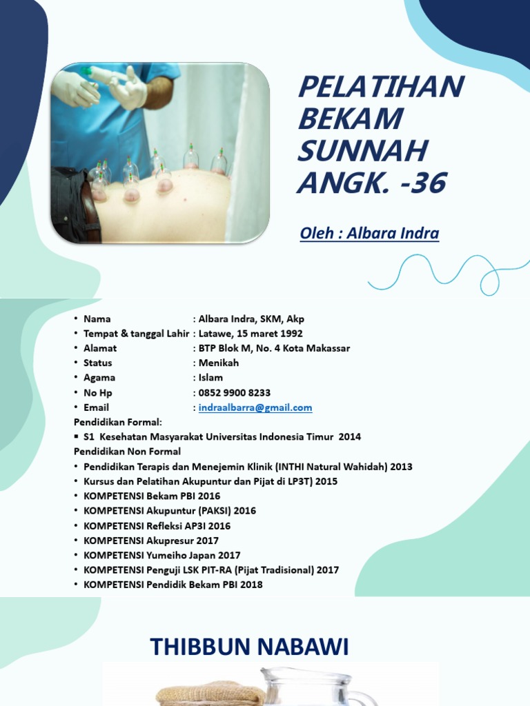 Panduan Pelatihan Terapi Bekam | PDF