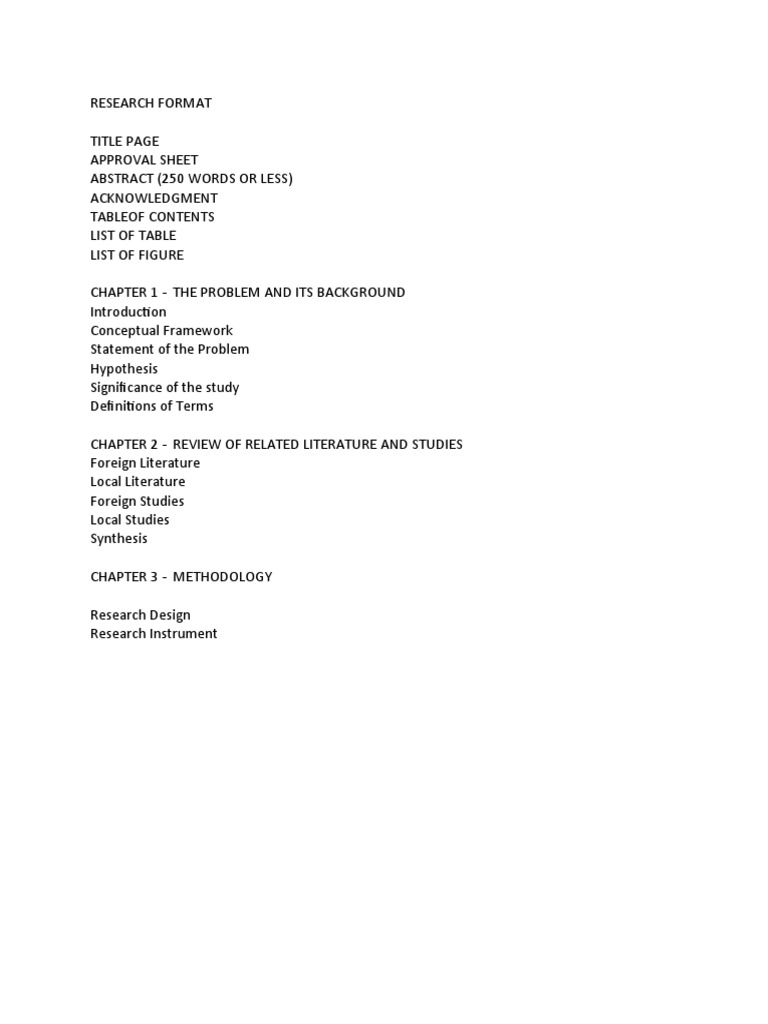Research Format | PDF