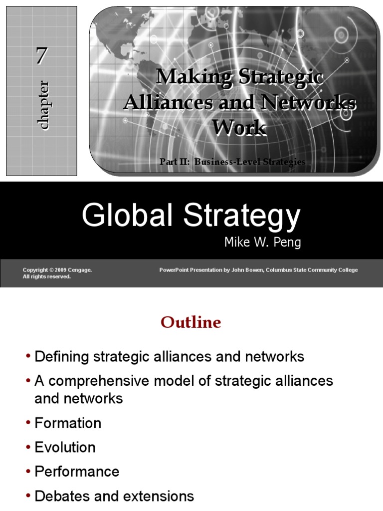 Ch07-Making Strategic Alliances and Networks Work-Global Strategy | PDF ...