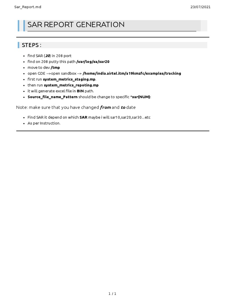 Sar Report | PDF | Computers | Technology & Engineering