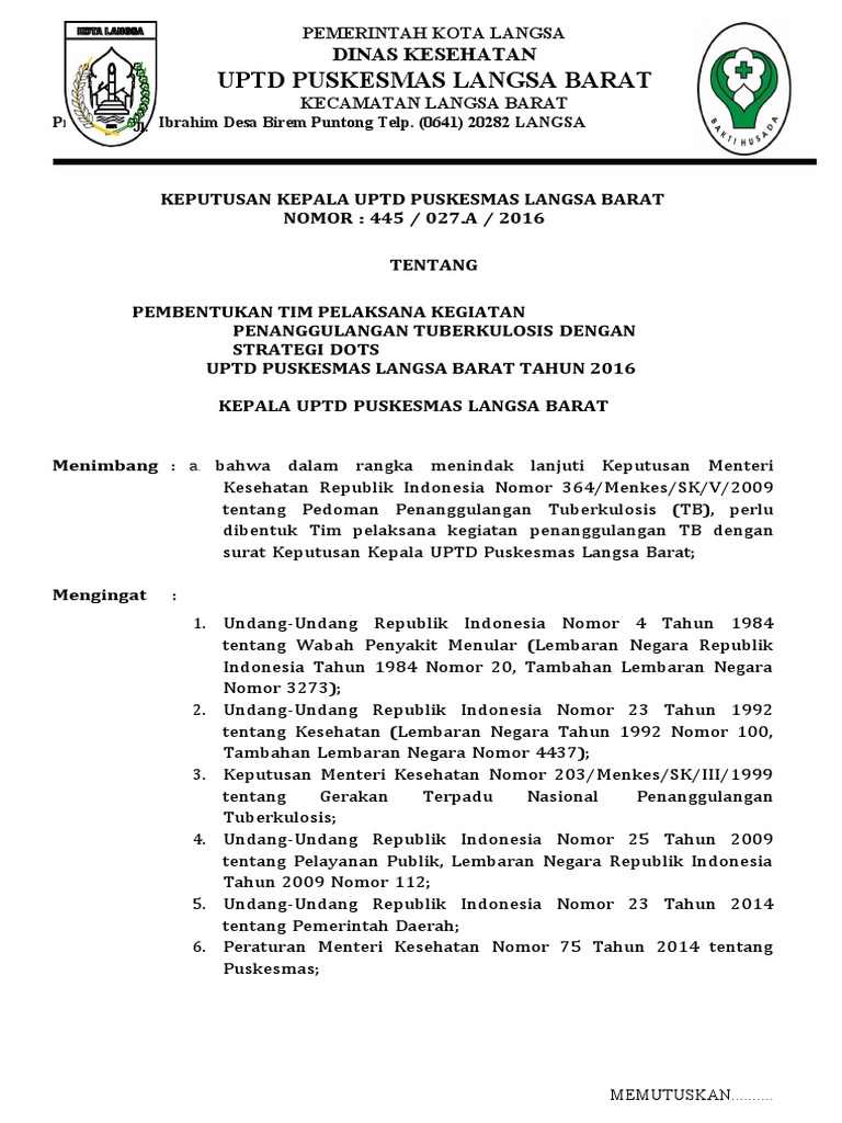 SK TB Dots Reza | PDF