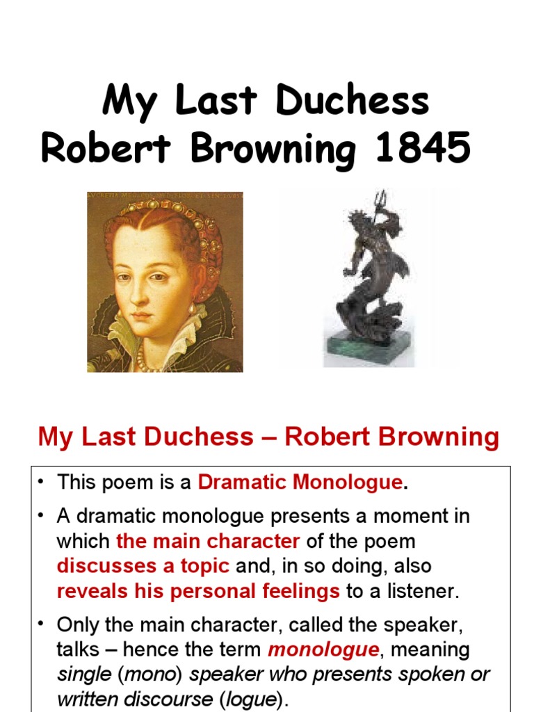 My Last Duchess Annotated | PDF