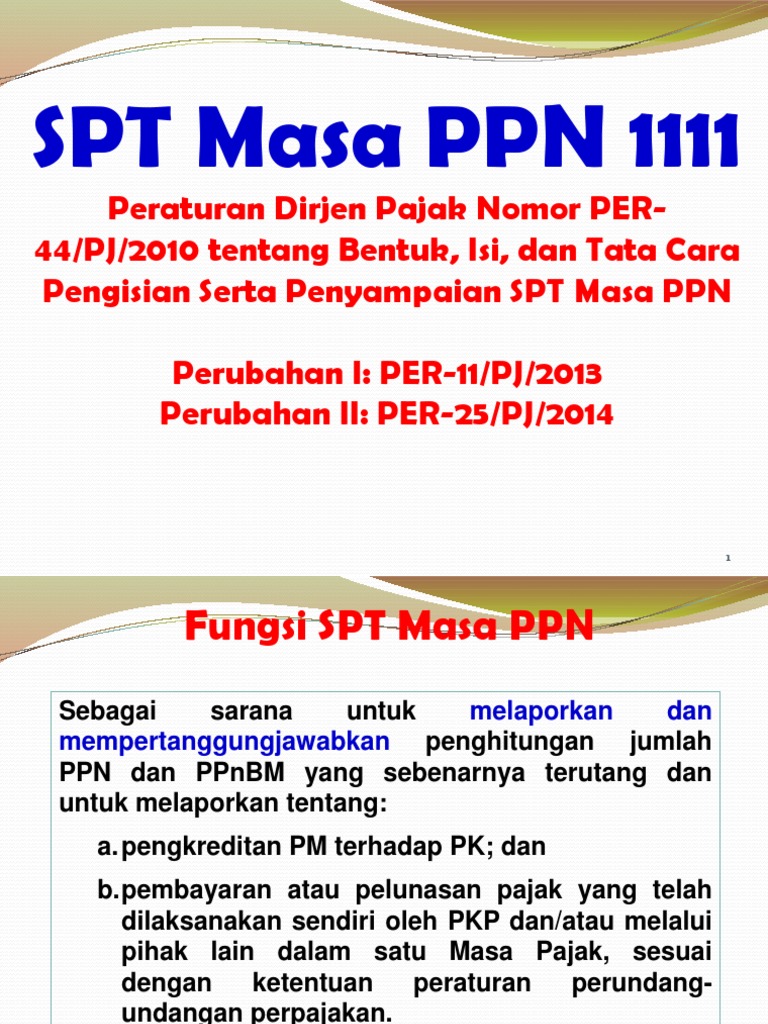 SPT Masa PPN | PDF
