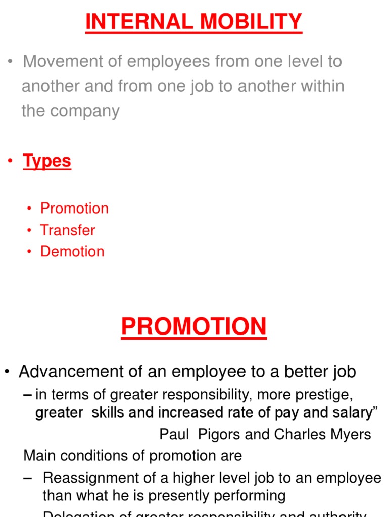 Promotion, Transfer, and Demotion Policies | PDF | Layoff | Employment