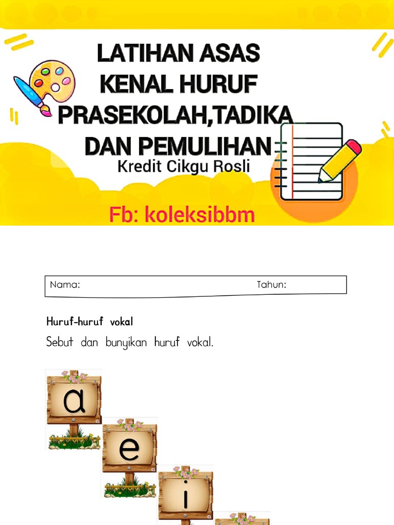 Asas Mengenal Huruf FB Koleksibbm | PDF
