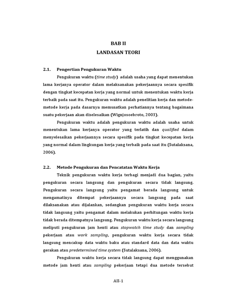 12 - Bab Ii Landasan Teori | PDF