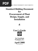Standard Bidding Documents - Our Work - JICA | PDF