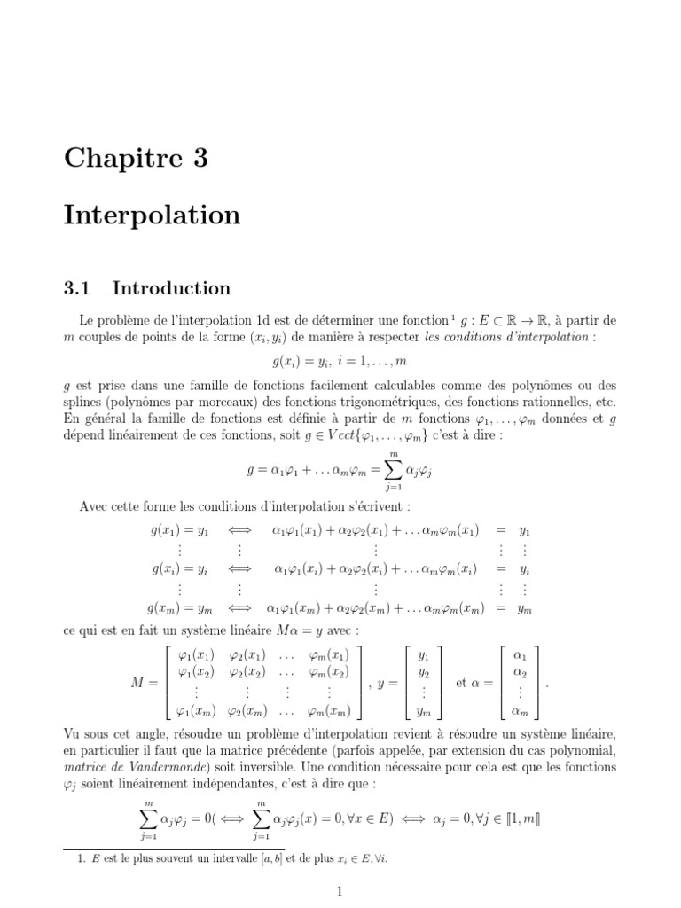 3 Interpolation | PDF | Spline | Interpolation