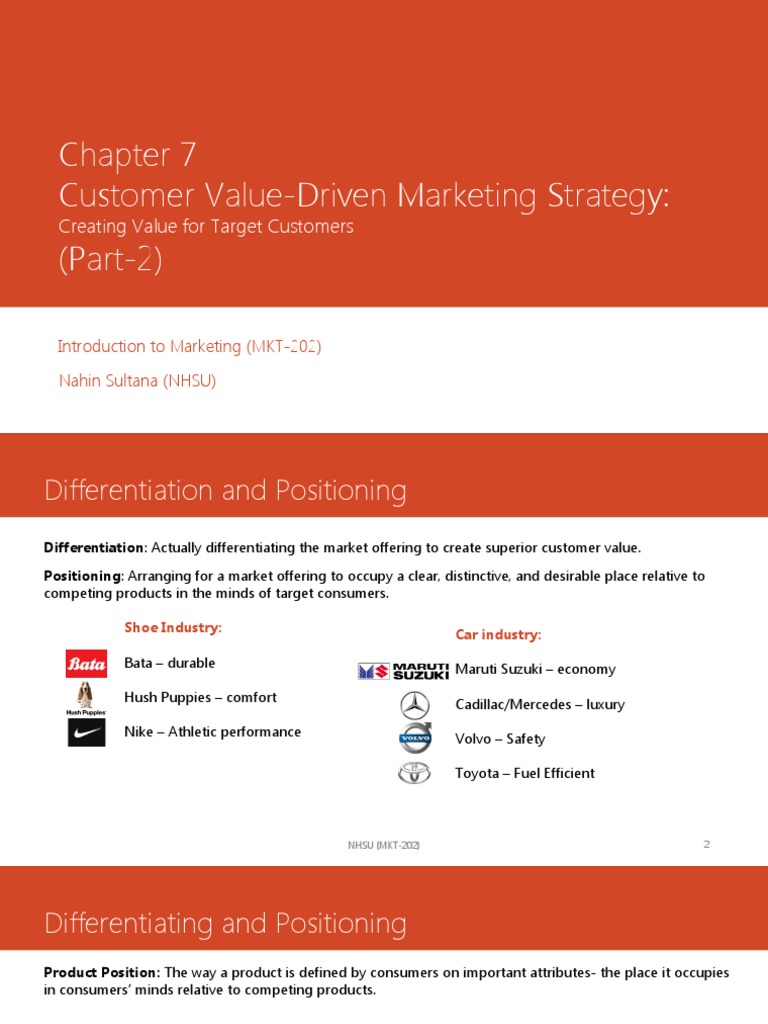 Customer Value-Driven Marketing Strategy: (Part-2) : Creating Value For ...