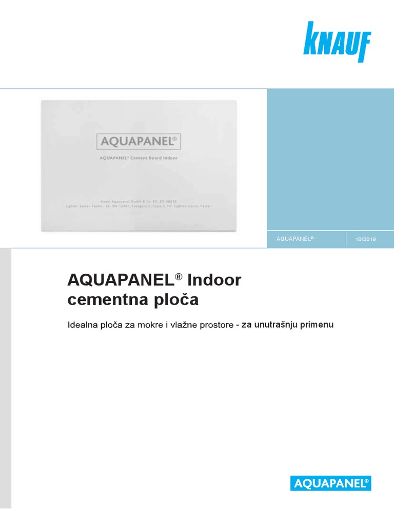 AQUAPANEL Indoor Ploca | PDF