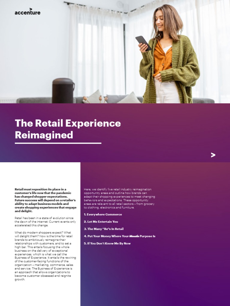 Accenture POV 06 Full Report Retail Experience Reimagined | PDF ...
