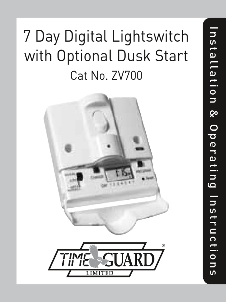 ZV700 Instructs 67 058 500 Iss 2 | PDF | Switch | Clock