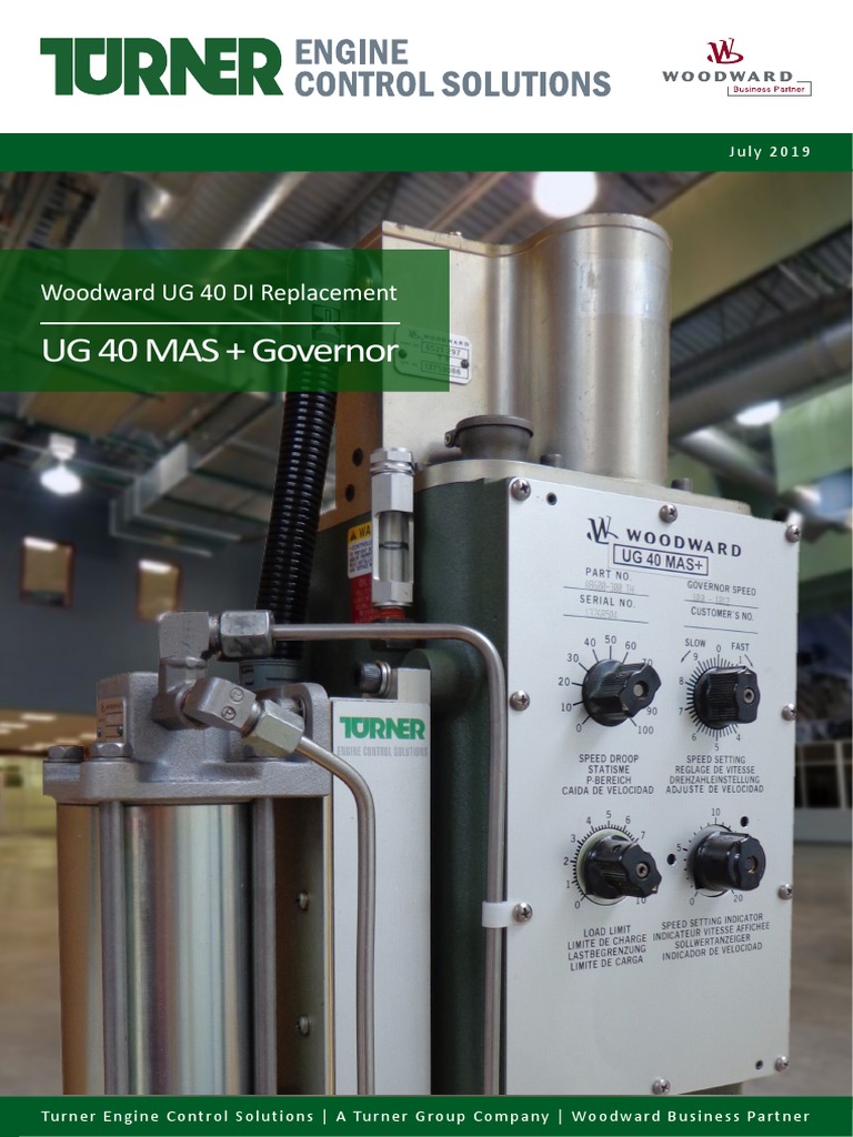 UG 40 MAS + Governor: Woodward UG 40 DI Replacement | PDF ...