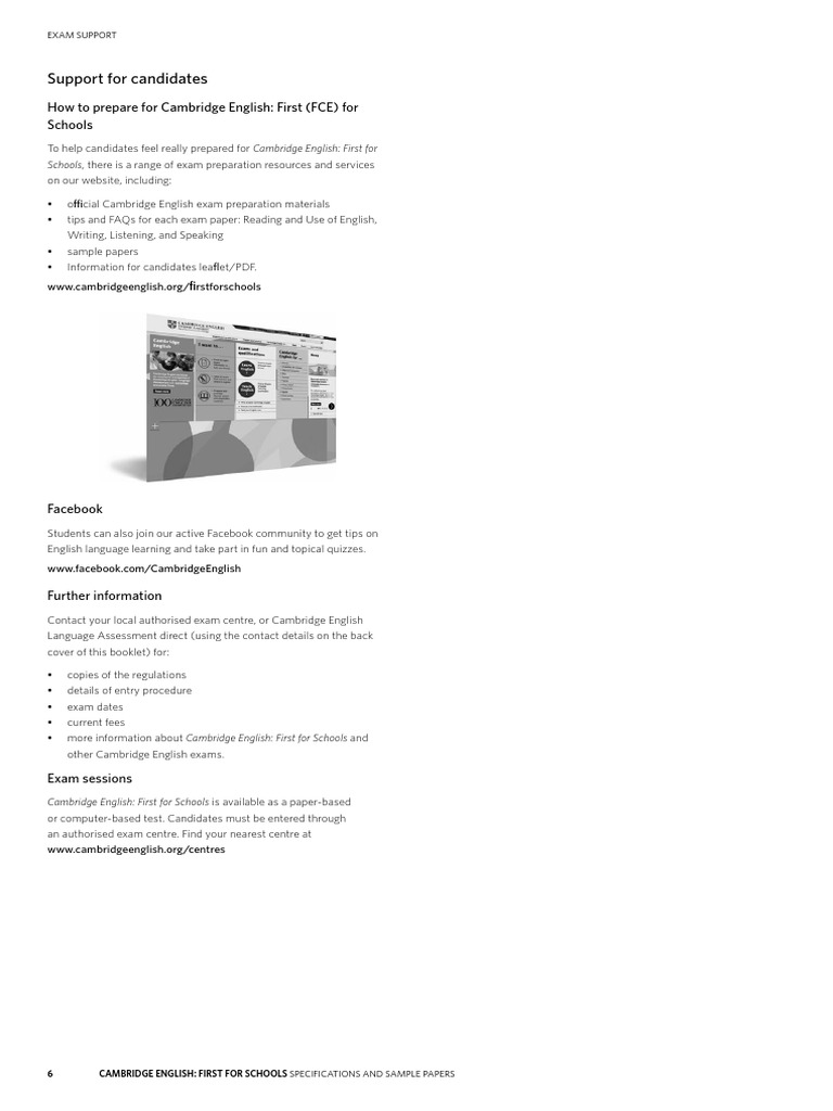 First For Schools Test 1 | Download Free PDF | Essays | Test (Assessment)