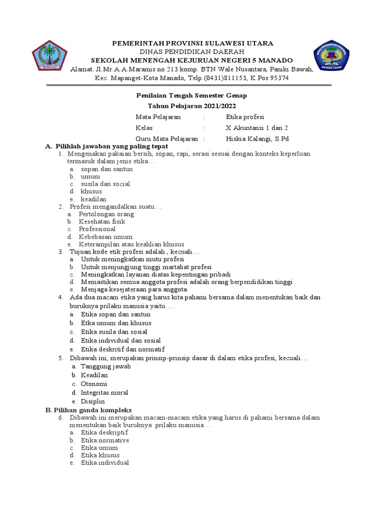 PTS Etprof | PDF | Karier & Perkembangan