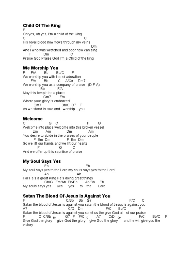 I Am A Child Of God Guitar Chords