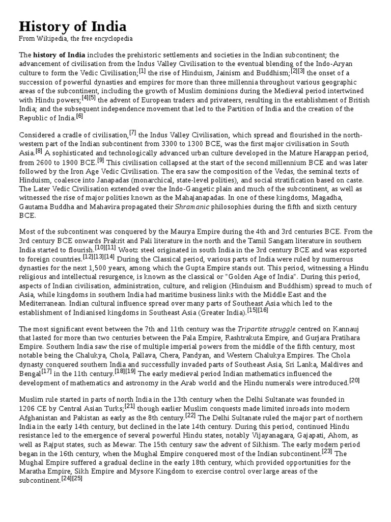 History of India | PDF