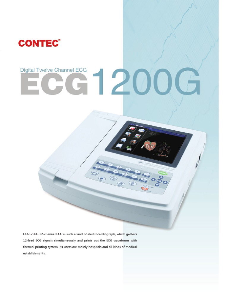 Ecg Contec 1200g | PDF
