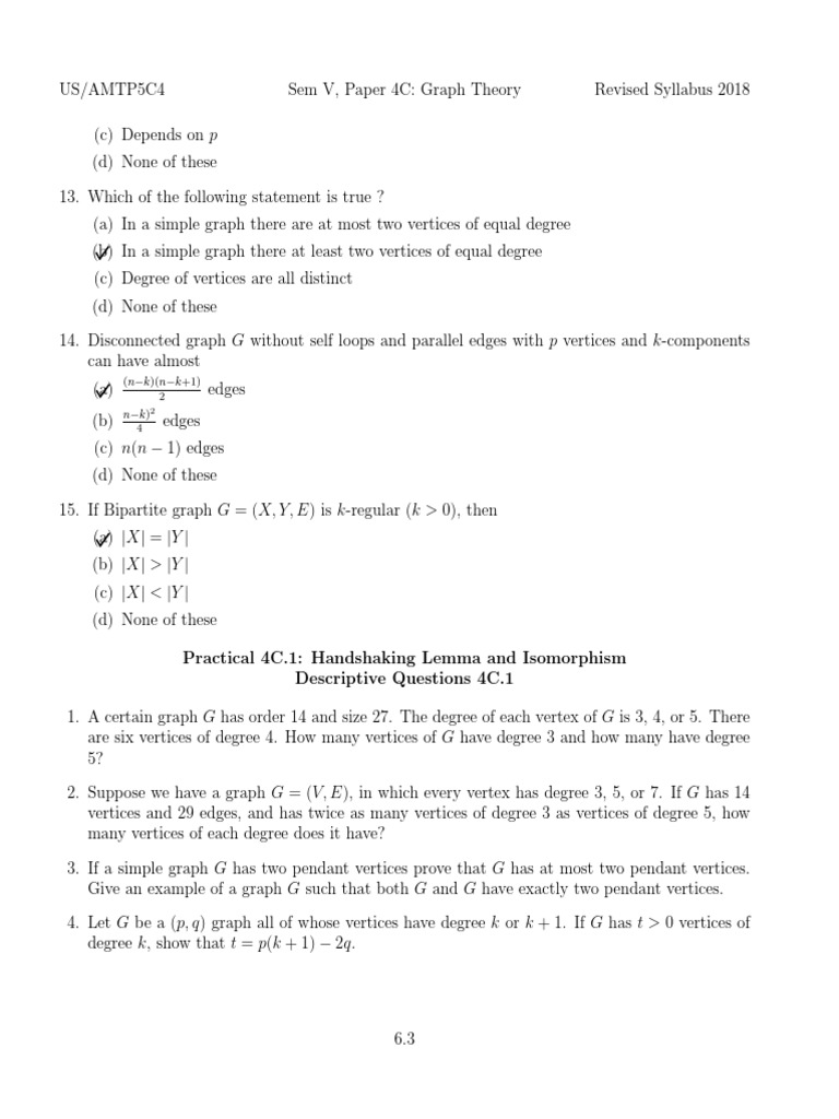 GT Pract Sem 5 | Download Free PDF | Vertex (Graph Theory) | Mathematical Relations