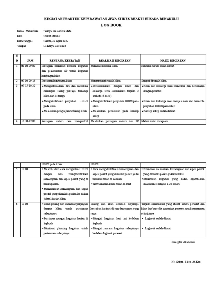 LOGBOOK Widya Prasasti Basdafa | PDF