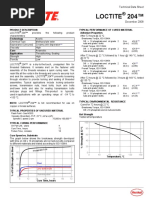 LOCTITE DRI 204 Technical Data Sheet | PDF | Nut (Hardware) | Screw