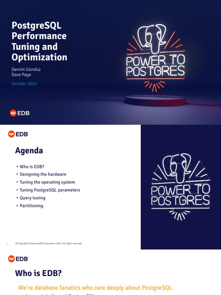 Q4 2021 - Webinar - Slides - Tuning Tips To Maximize Postgres ...