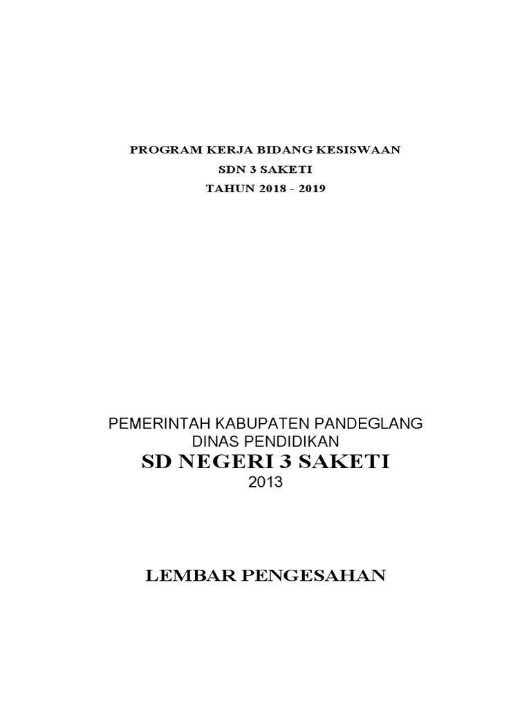 81.4.contoh Program - Pembinaan - Kesiswaan | PDF