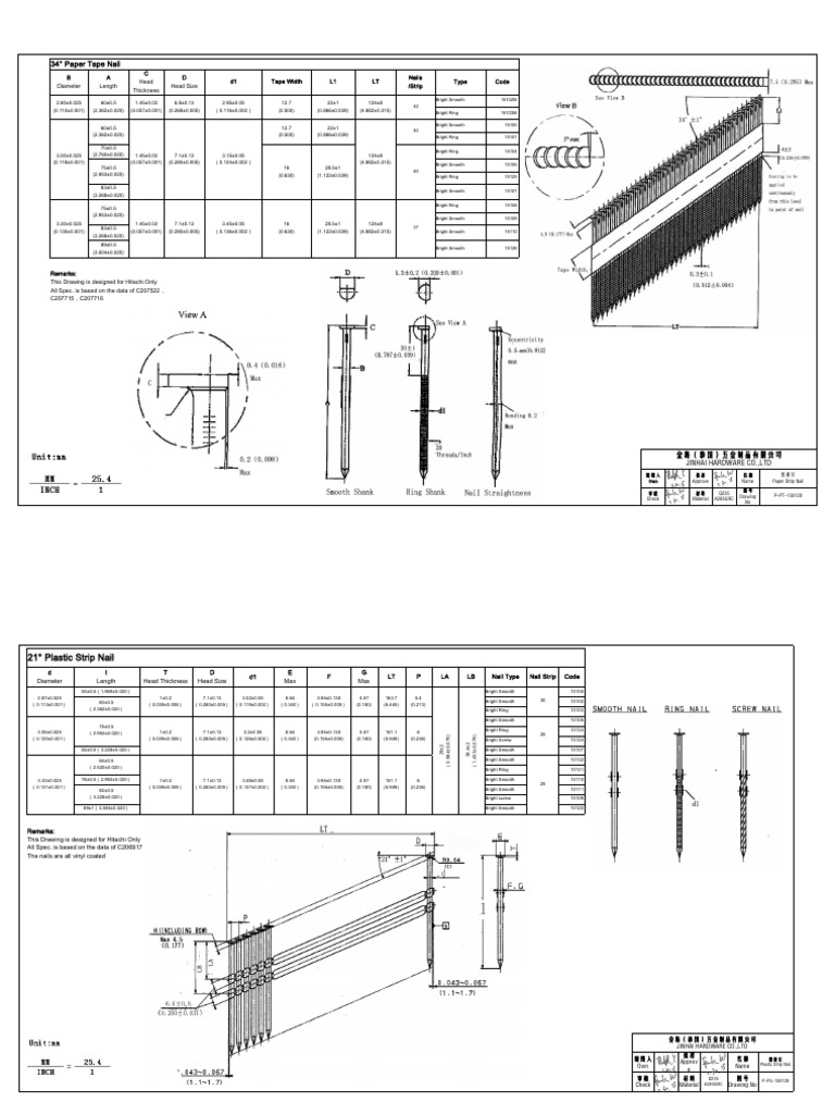 Hitachi Sample Drawings | PDF